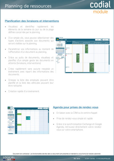 Téléchargements Codial - Boresa